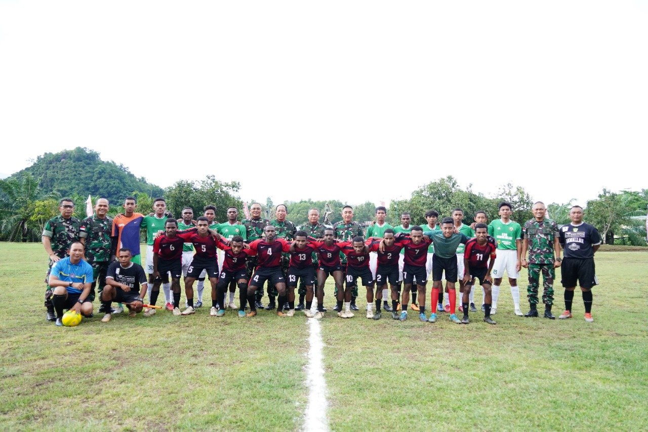 Pangdam XVII/Cenderawasih Saksikan Tim Sepak Bola Liga Santri Kodam Di ...