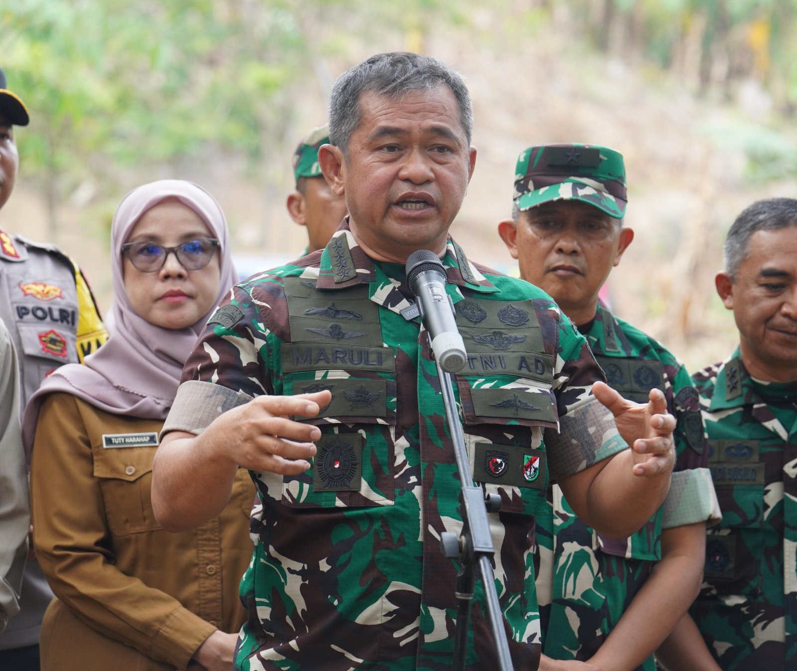 Resmikan Dam Parit Irigasi, Kasad Dorong Hanpangan untuk Sejahterakan ...